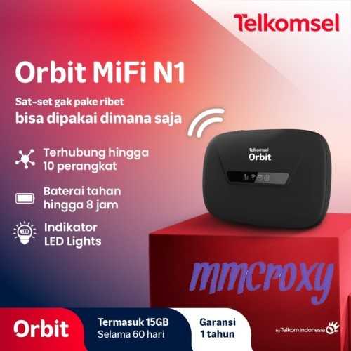 Jual Telkomsel Orbit Mifi N1 Mini Portable Modem Wifi 4G LTE HKM