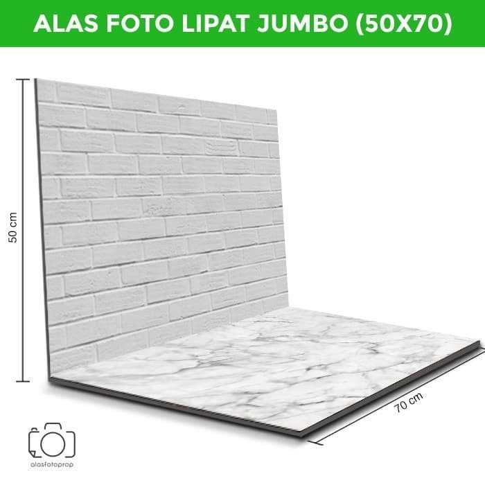 Jual Alas Foto Lipat Jumbo 70x50 cm / Background Foto Produk