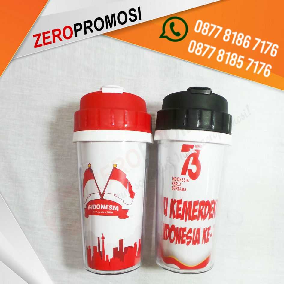 Jual Souvenir Tumbler Insert Paper T88 Custom Kemerdekaan