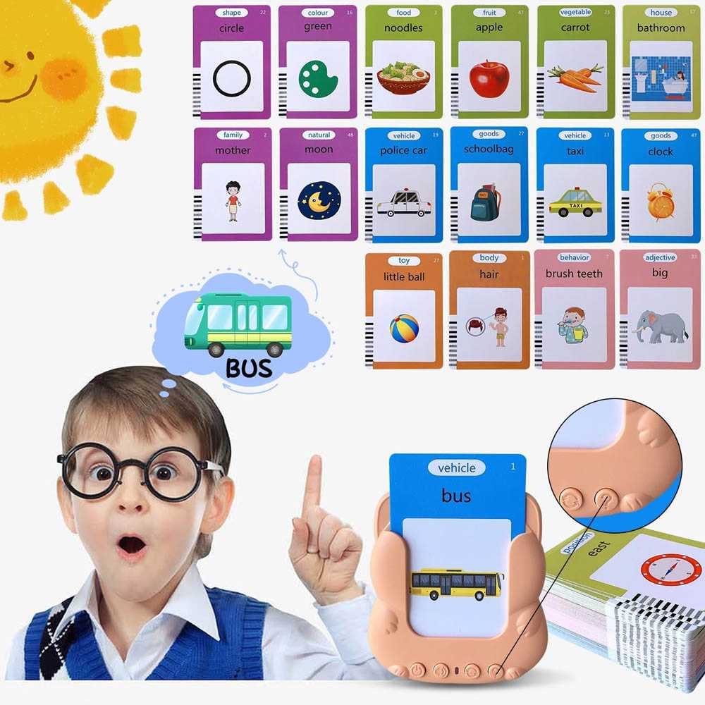 Jual Flash Card Bahasa / kartu belajar bersuara Mainan edukatif