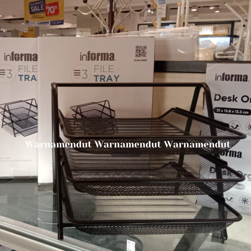 Jual Rak Dokumen File Kertas 3 Tingkat Document Tray Besi WMO