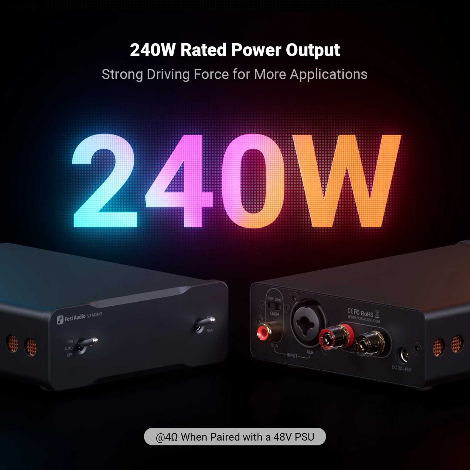 Jual Fosi Audio Power Amplifier Monoblock Next-Gen PFFB Balanced