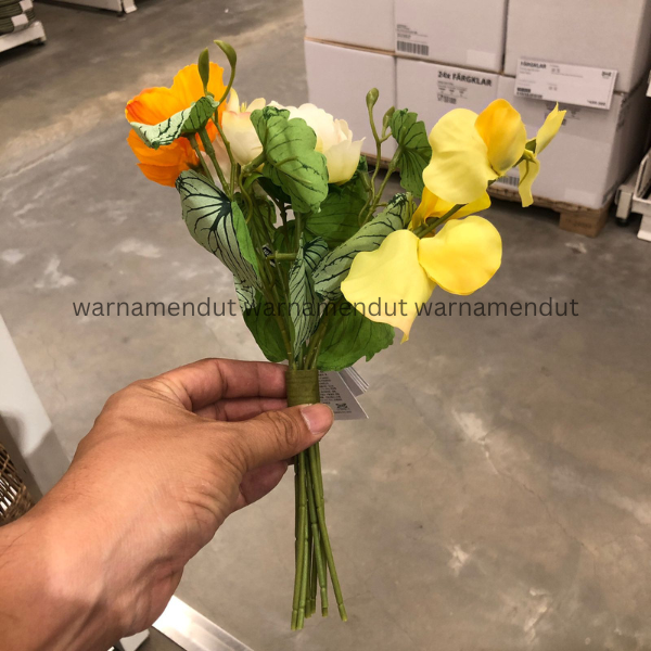 Jual Buket Artifisial Bunga Tiruan Dalam Dan Luar Ruangan 30cm