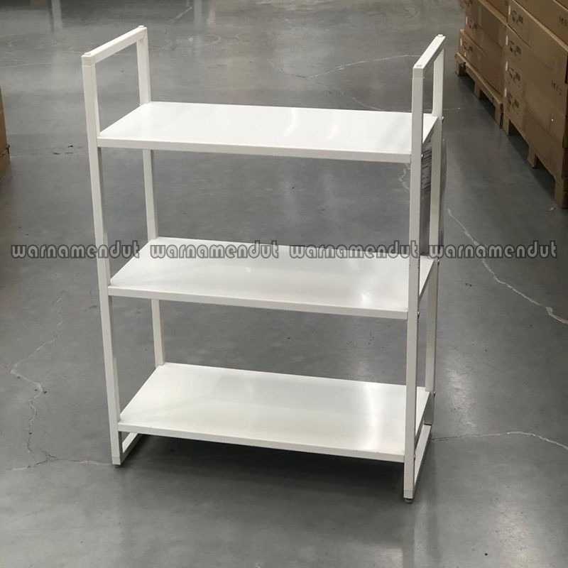 Jual Rak susun besi 3 tingkat serbaguna ukuran 25x51x70cm WMO