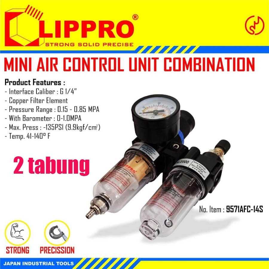 Jual Lippro 2 tabung Air Filter Control Regulator Saringan Udara
