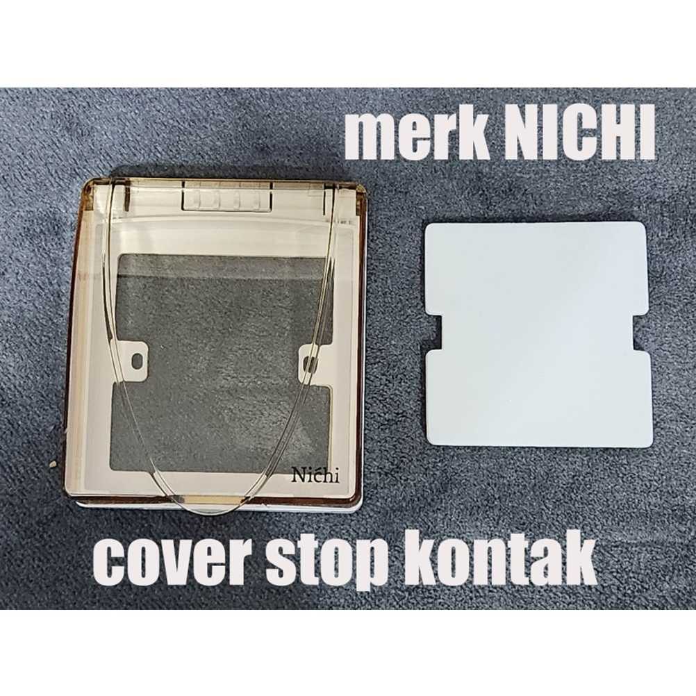 Jual Tutup Cover Stop Kontak Waterproof merk NICHI - Transparan