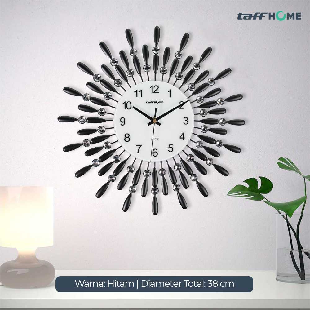 Jual TaffHOME Jam Dinding 3D Quartz Clock Creative Luxury