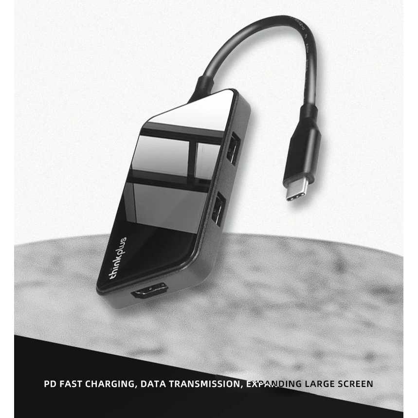 Jual Lenovo Thinkplus USB Hub Adapter 5in1 Type C 3.0 HDMI 4K
