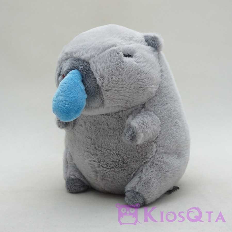 Jual boneka capybara marmut raksasa abu abu duduk ingus bisa