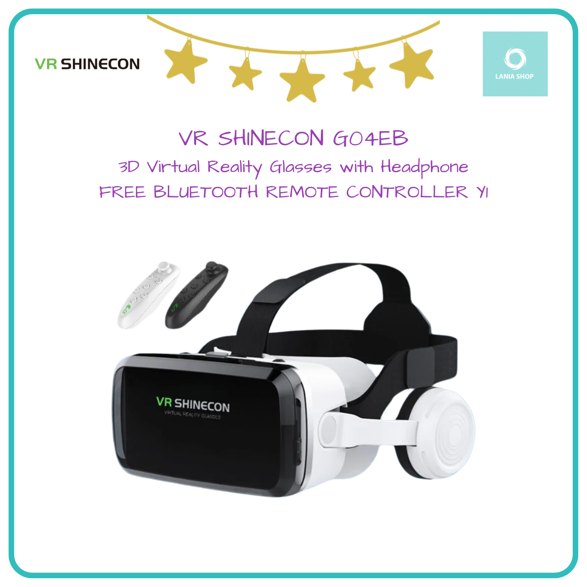 Jual VR SHINECON G04EB - 3D Virtual Reality Glasses with | Jakmall.com