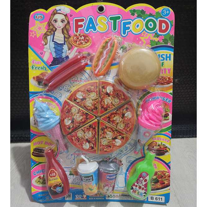 Jual MAINAN FAST FOOD PIZZA POTONG | Jakmall.com