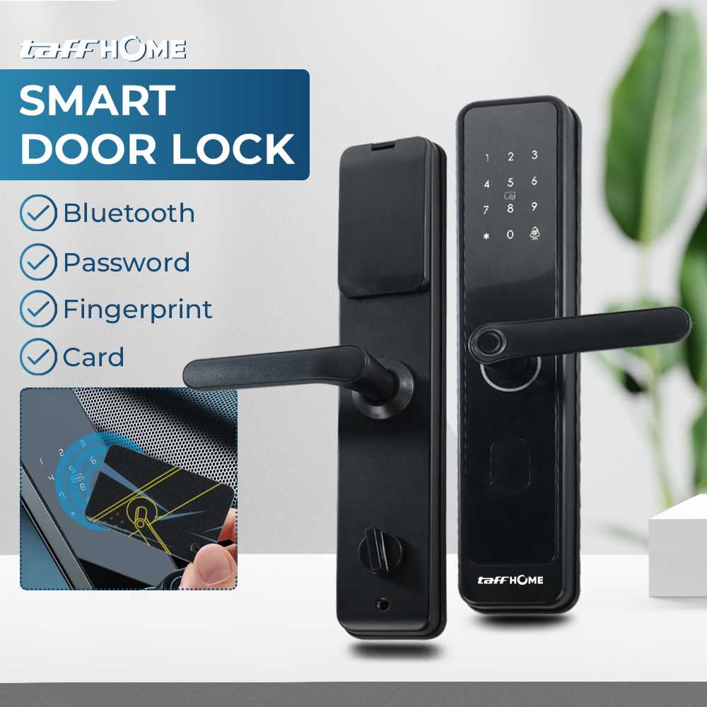 Jual TaffHOME Smart Door Lock Bluetooth Password Fingerprint