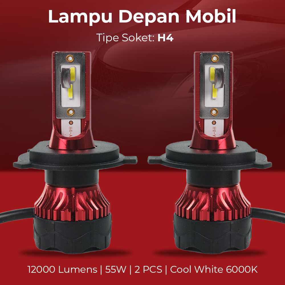 Jual GT Lampu Depan Mobil LED Car Headlight ZES 12000 Lumens 55W