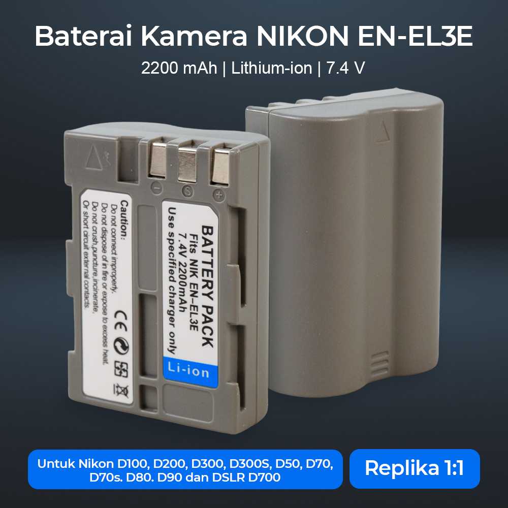 Jual Baterai Kamera Nikon D100 D200 D300 D300S D50 D70 D70s D80