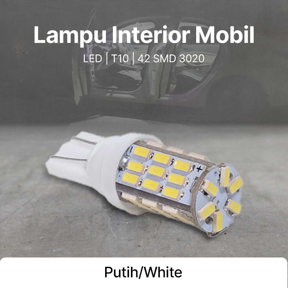 Jual SIWEEX Lampu Interior Mobil LED Plat Nomor T10 42 SMD 3020
