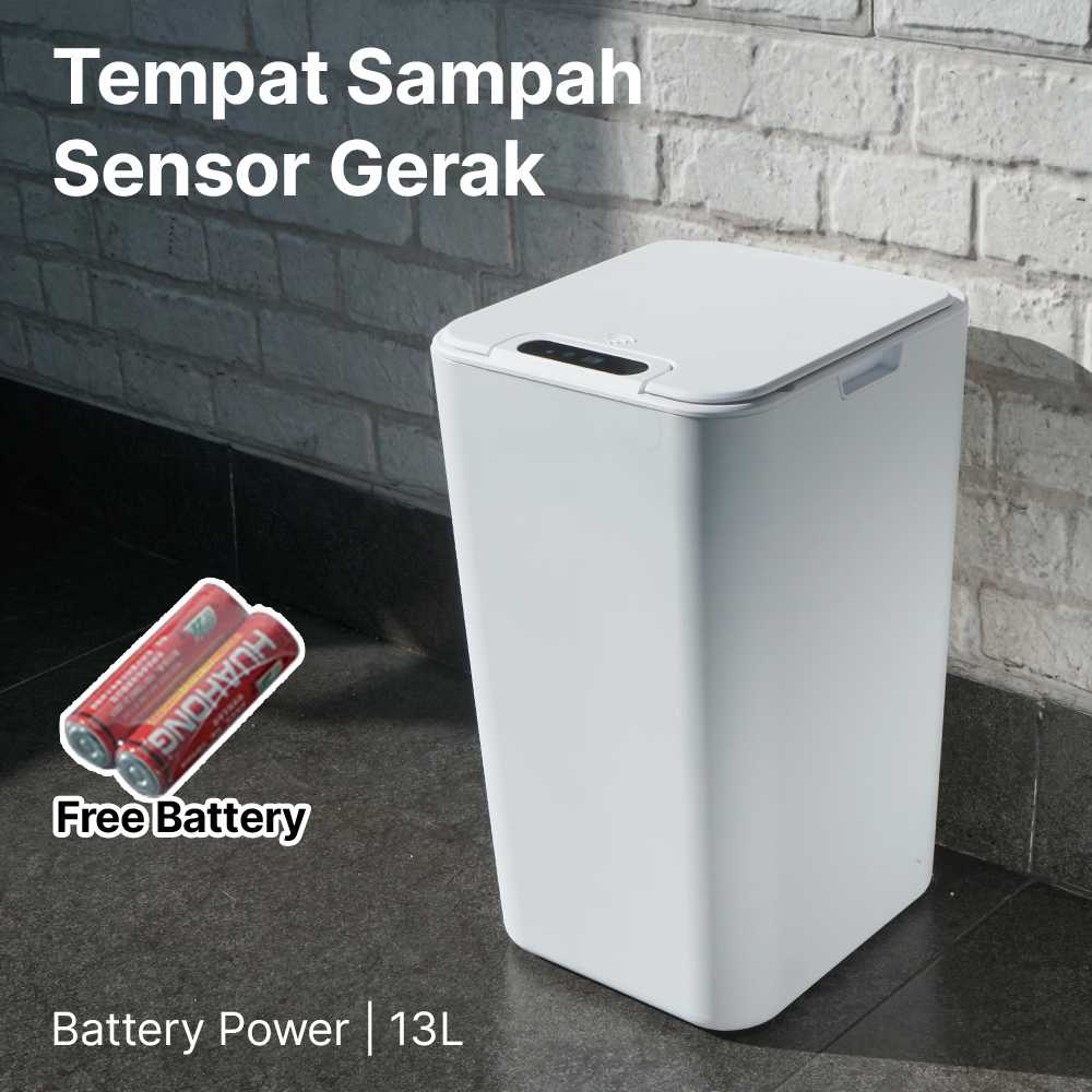 Jual PGY Tempat Sampah Pintar Sensor Gerak Smart Dustbin Battery