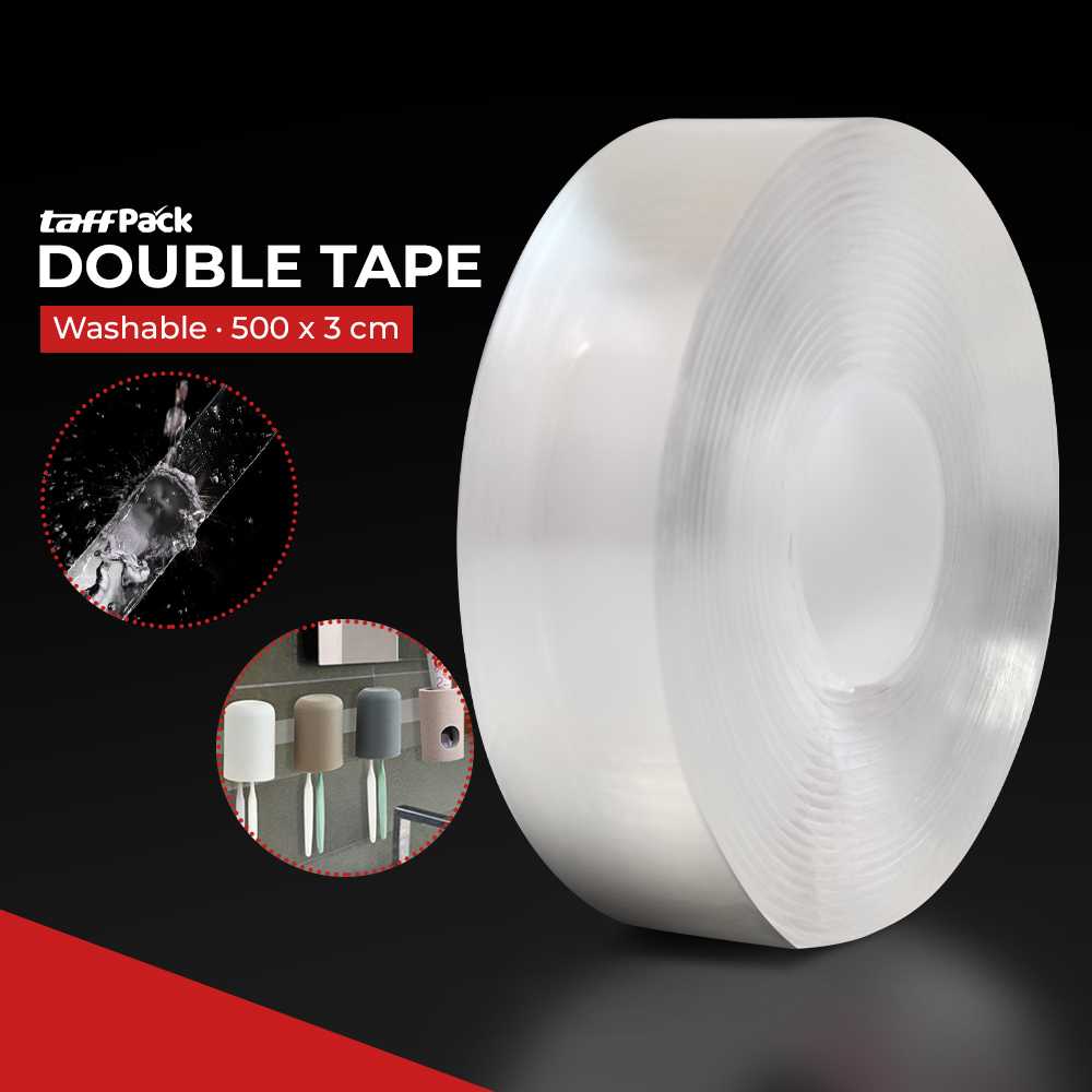Jual TaffPACK Double Tape Perekat No Trace Adhesive Washable