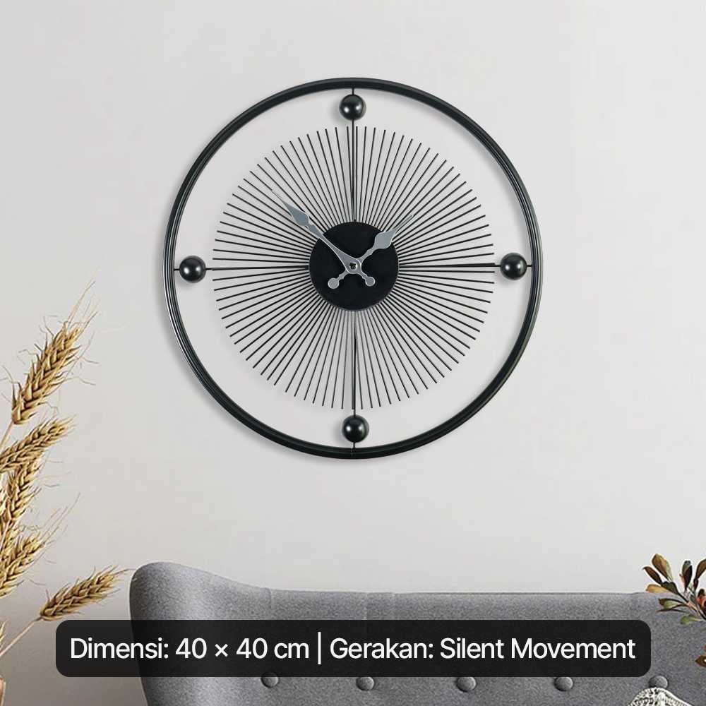 Jual Jam Dinding Bulat Aesthetic Gaya Eropa Silent Clock 40cm WM