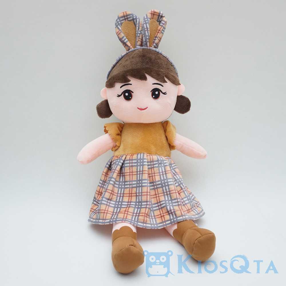 Jual boneka metoo angela gadis kecil little girl baju coklat rok