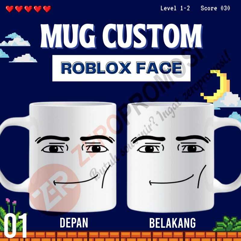 Jual Mug Keramik Custom Roblox Face | Jakmall.com