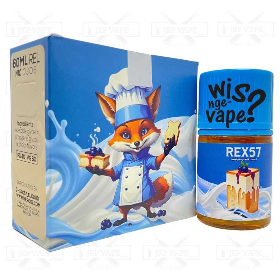 Jual REX57 Blueberry Milk Toast 60ml - Freebase Liquid by Hero57