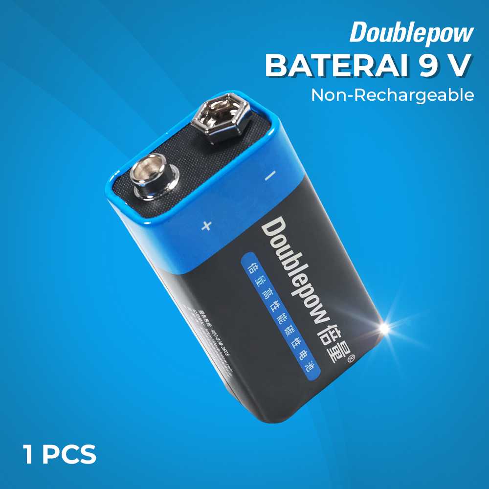 Jual Doublepow Baterai 9V Non-Rechargeable 1 PCS | Jakmall.com
