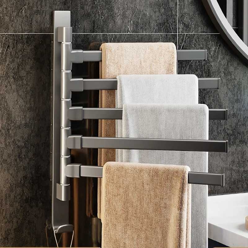 Jual Rak Gantungan Handuk Pakaian Kamar Mandi 5 Susun Aluminium