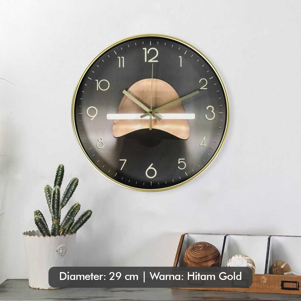 Jual GASS Jam Dinding Quartz Modern Luxury Silent Movement 29cm