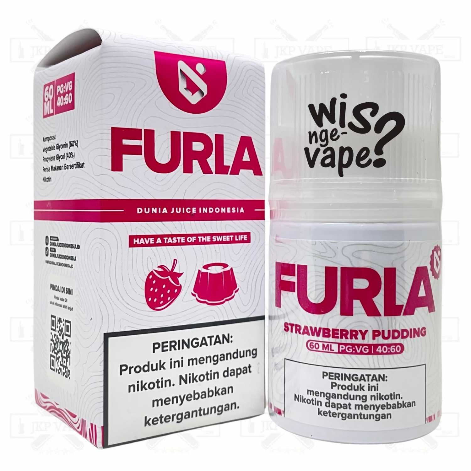 Jual Furla Strawberry Pudding Fla 60ml - Liquid Vape By Dunia