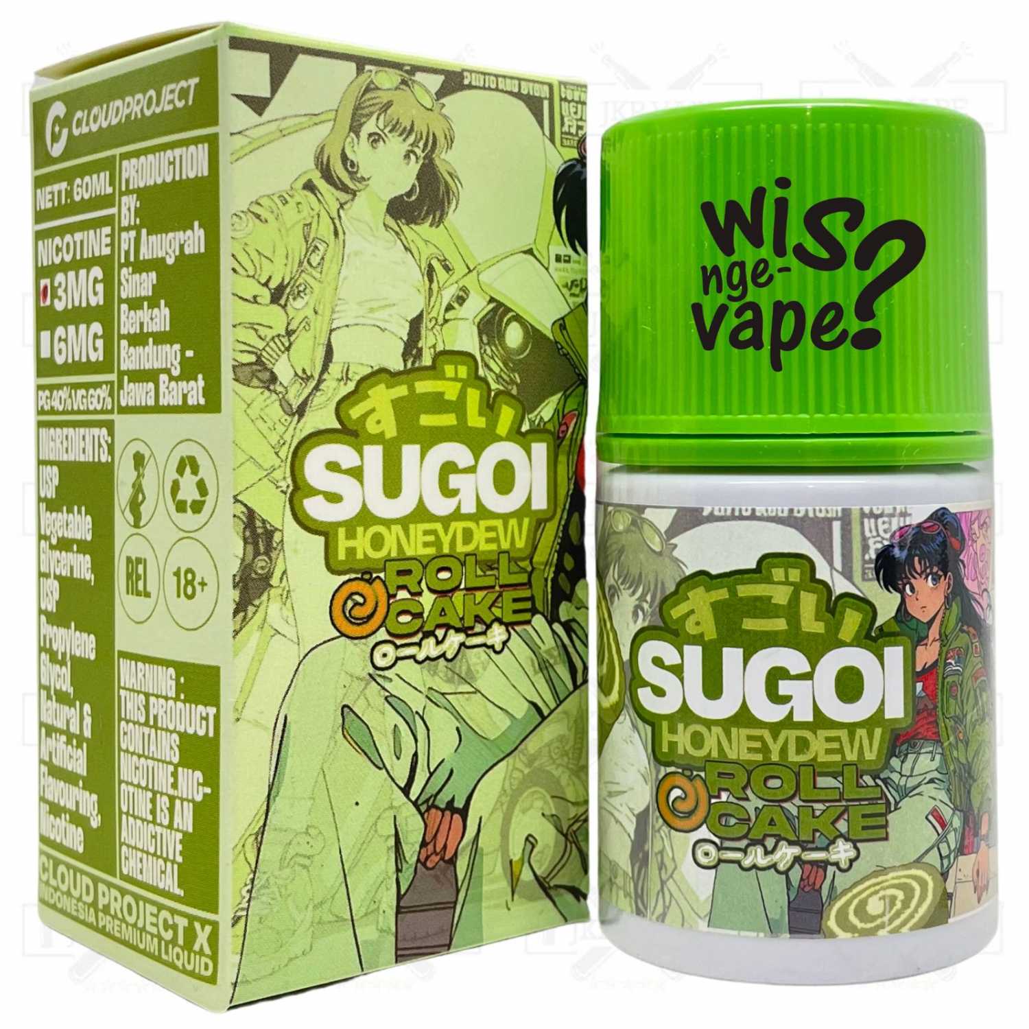 Jual Sugoi 60ml - Freebase Liquid by Cloud Project x IPL | Jakmall.com