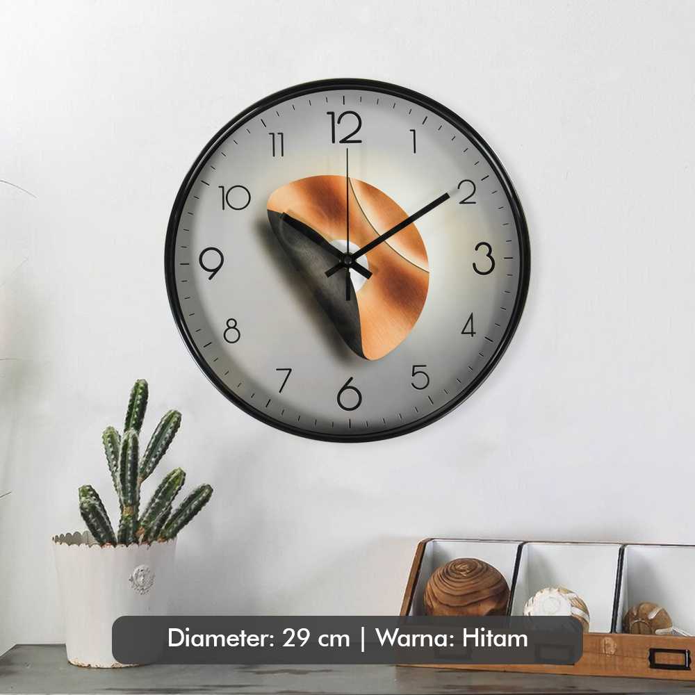 Jual GASS Jam Dinding Quartz Modern Luxury Silent Movement 29cm