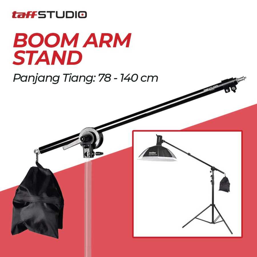 Jual TaffSTUDIO Video Boom Arm Stand Bracket Lampu Foto Studio