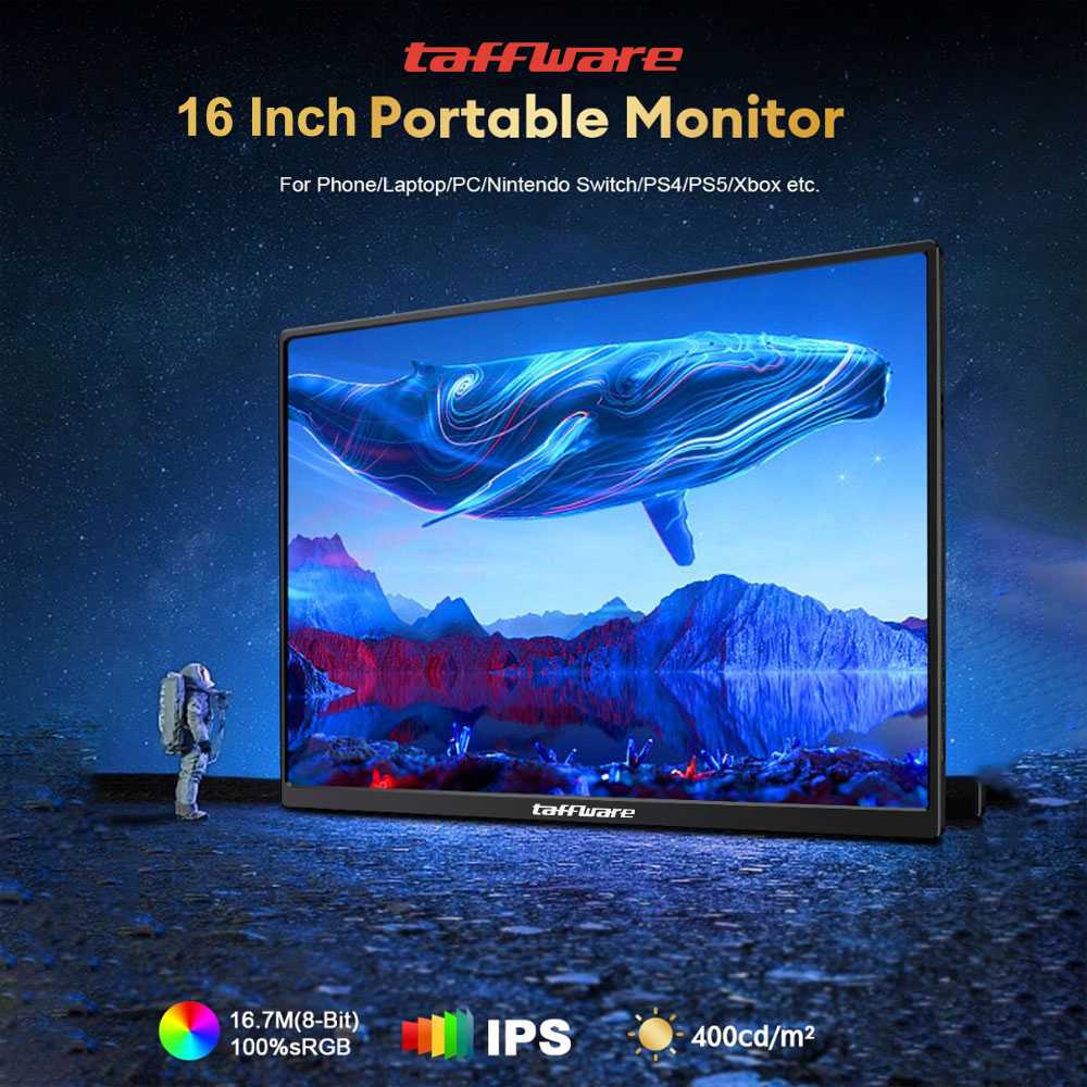 Jual Taffware Portable Monitor IPS 16Inch 1920x1200P 60Hz