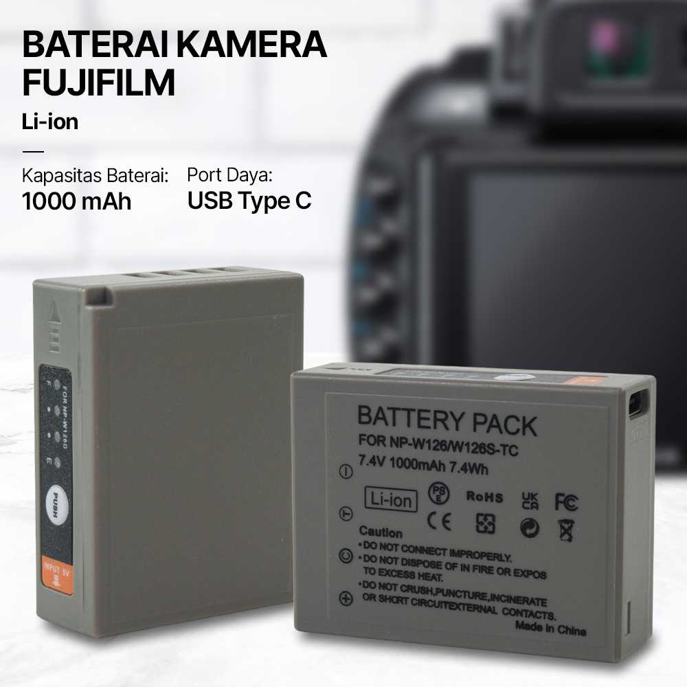 Jual YUBOLI Baterai Kamera Fujifilm Replacement Battery USB Type