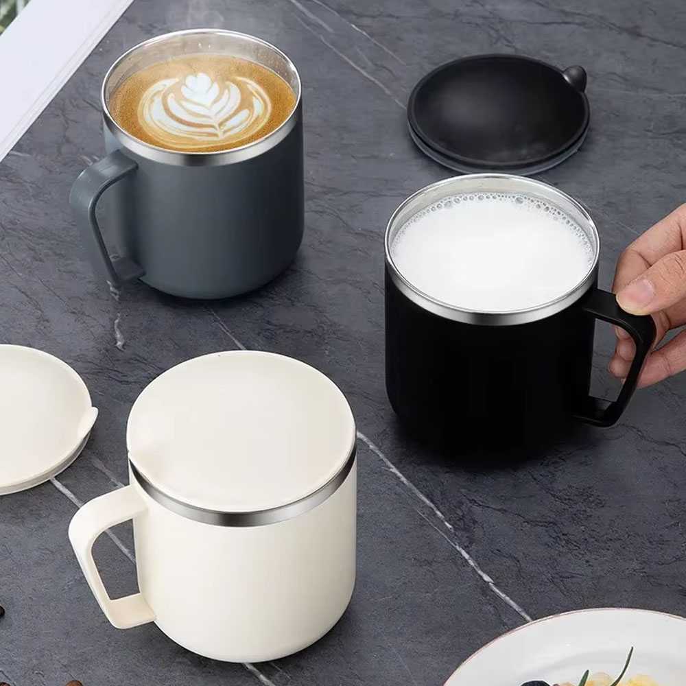 Jual Mug MS009 kopi teh coffee tea polos stainless steel | Jakmall.com