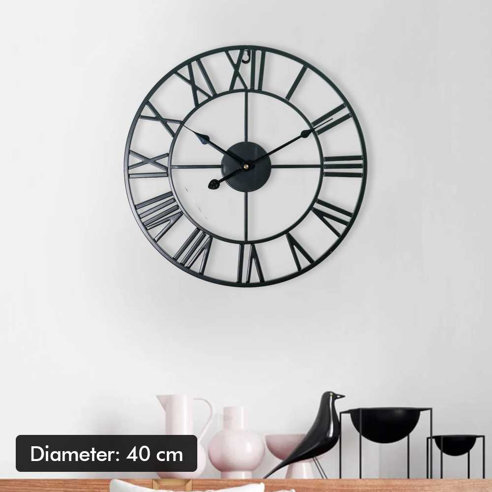 Jual Meigar Jam Dinding Bulat Quartz Creative Model Vintage 40cm