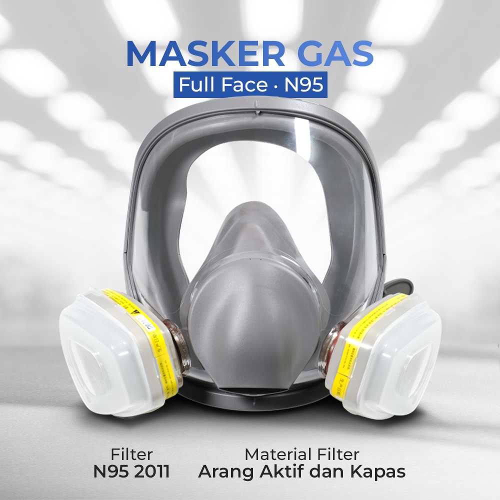 Jual SAFURANCE Masker Gas Respirator Full Face N95 - No.7