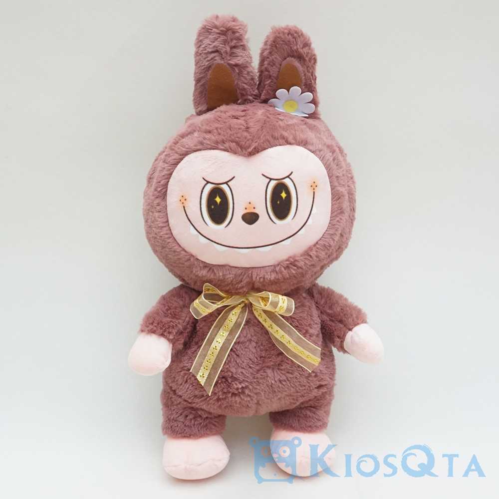 Jual boneka labubu the monsters exciting macaron coklat tua