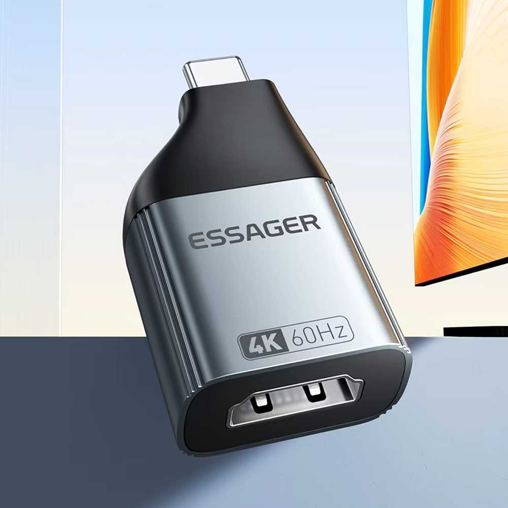 Jual ESSAGER OTG HDMI to USB Type C Adapter Low Latency Portable