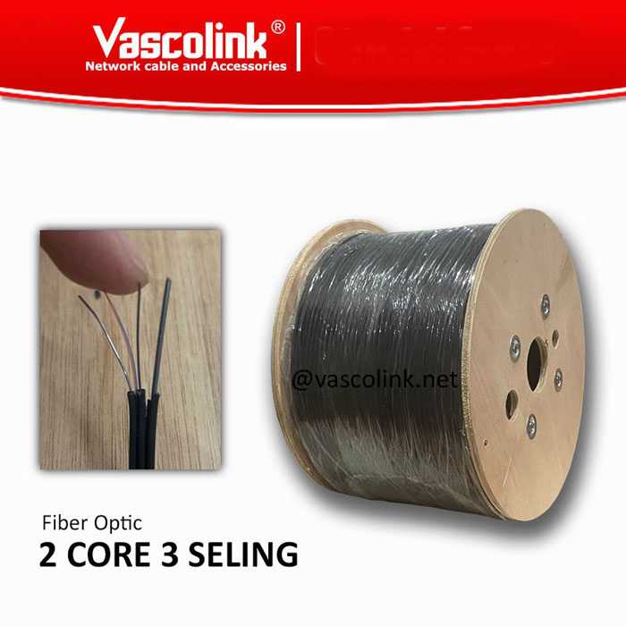 Jual Vascolink VL116-FTTH02BSWT FTTH Cable Fiber Optic Outdoor 2