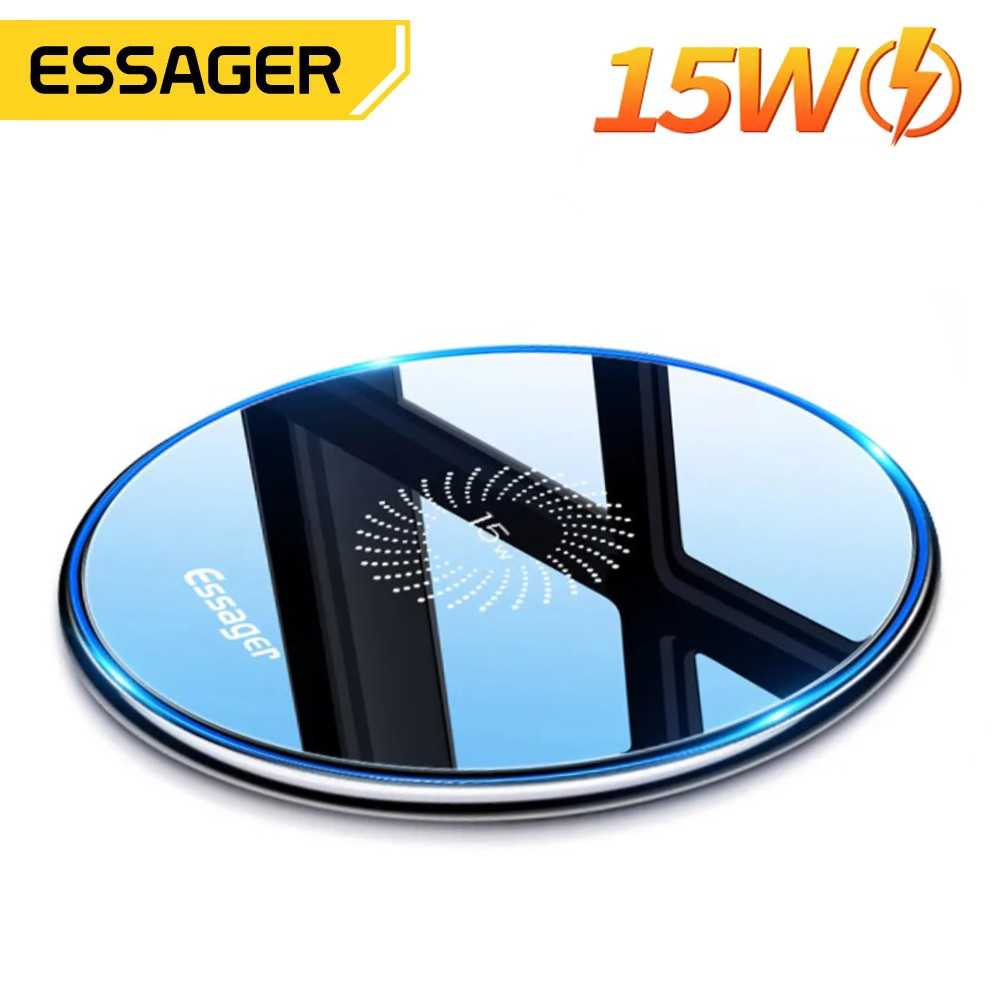 Jual ESSAGER Wireless Charger Qi Magnetic Base Station Mirror