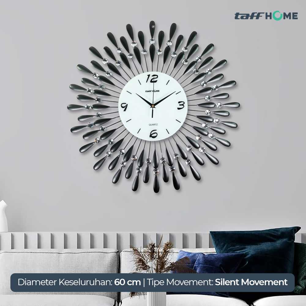 Jual TaffHOME Jam Dinding 3D Quartz Creative Model Luxury