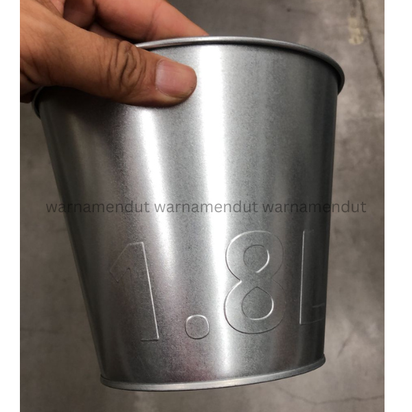 Jual Pot tanaman bahan baja galvanis wadah untuk takaran liter
