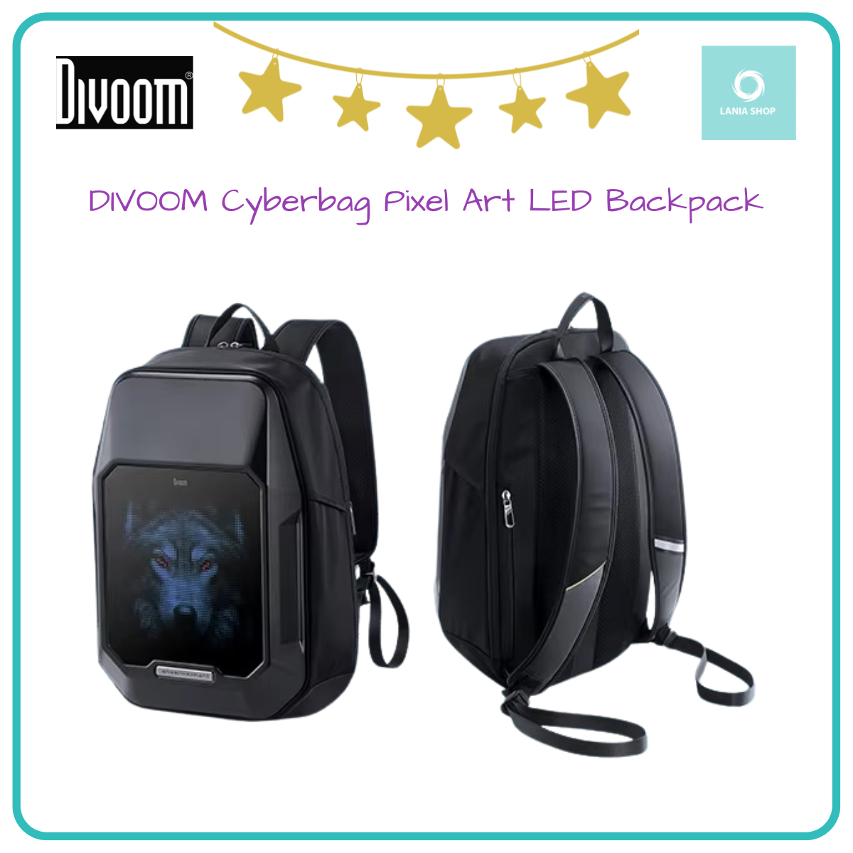 Jual DIVOOM Cyberbag Pixel Art LED Backpack - Tas Ransel dengan