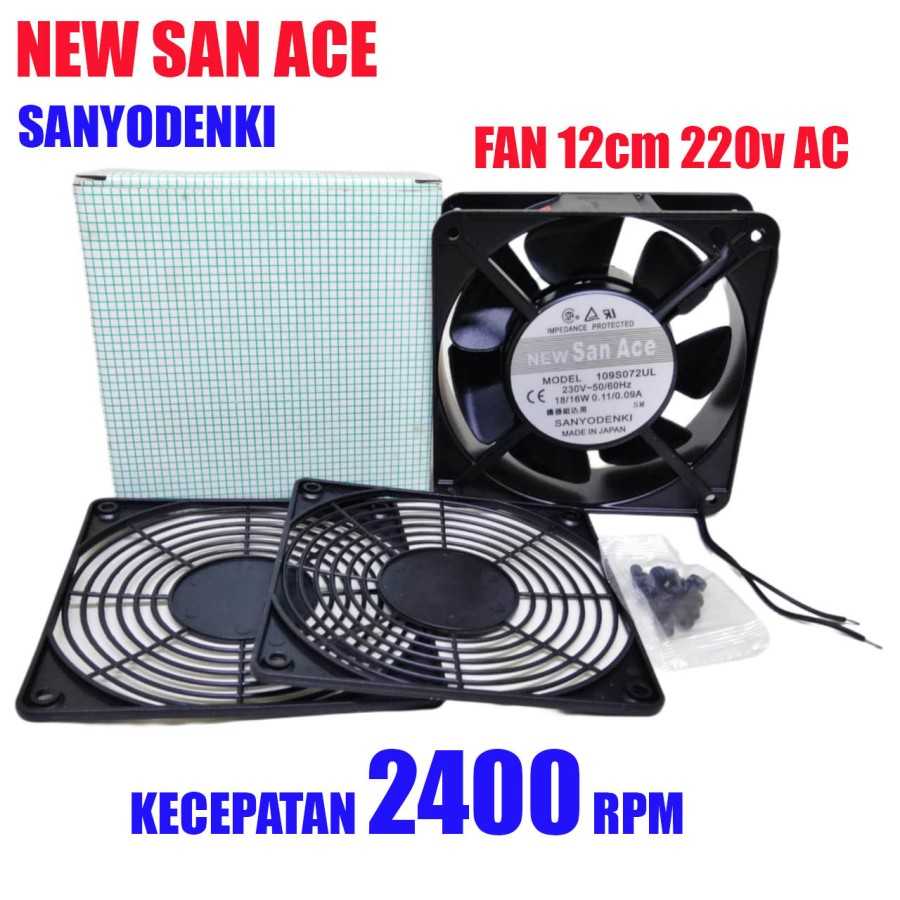 Jual Kipas Pendingin 12cm rayden AC 220v kabel buntung Cooling