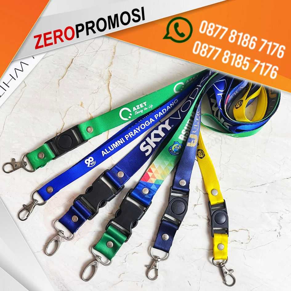 Jual Cetak Tali Lanyard Id Card Sablon Printing Custom | Jakmall.com