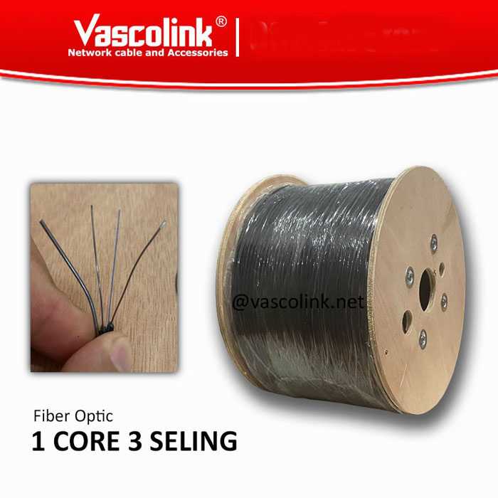 Jual Vascolink VL116-FTTH01BSWT FTTH Cable Fiber Optic Outdoor 1