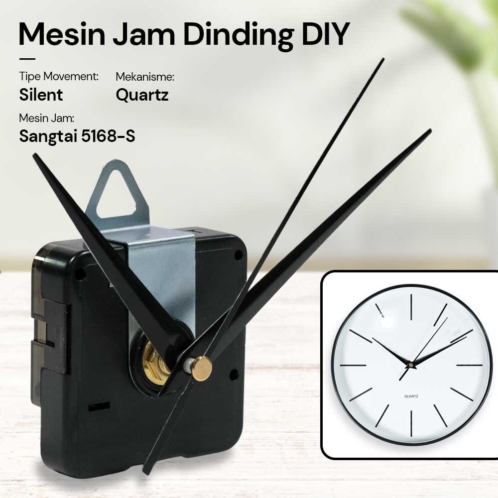Jual MCDFL Mesin Jam Dinding DIY Replacement Silent Quartz Arrow
