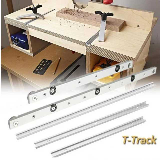 Jual FNICEL T-tracks Slot Miter Slider Bar Woodworking with Stop