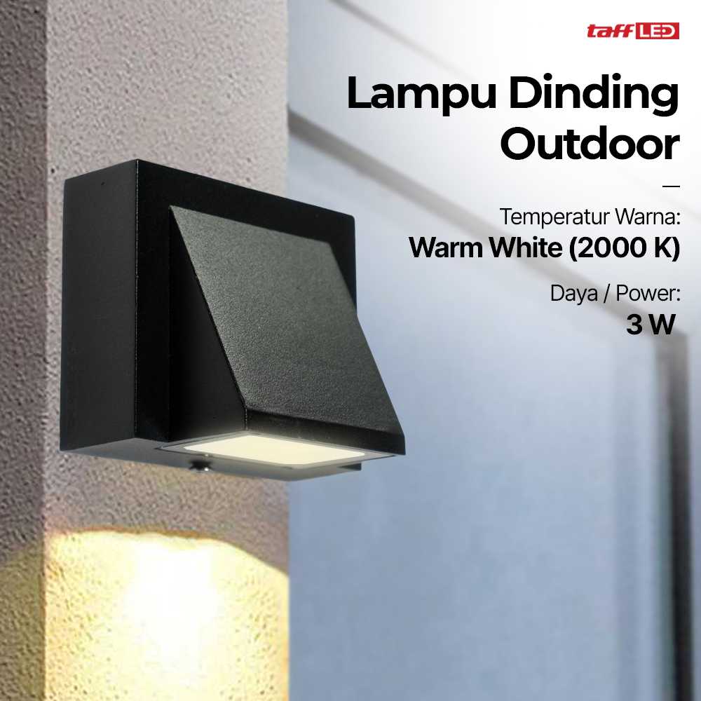 Jual TaffLED Lampu Dinding Hias Outdoor Waterproof Light LED